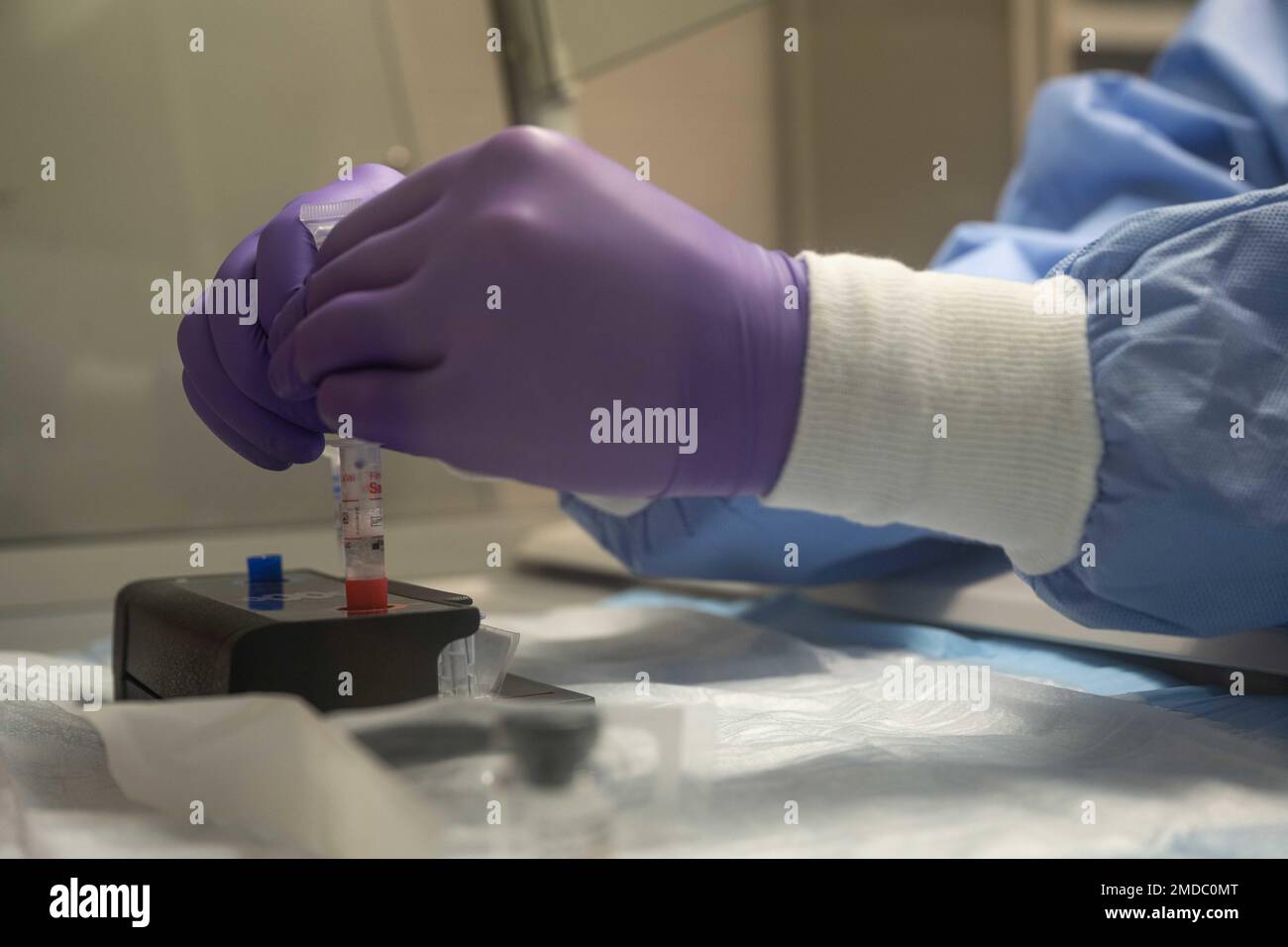 U.S. Air Force Staff Sgt. Jordan Olson, 509th Medical Group medical lab ...