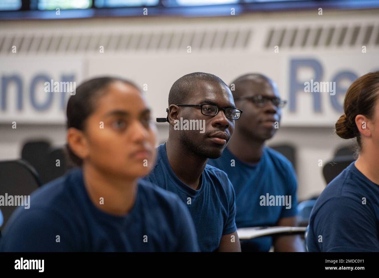 U.S. Coast Guard recruits in the College Student Pre-Commissioning ...