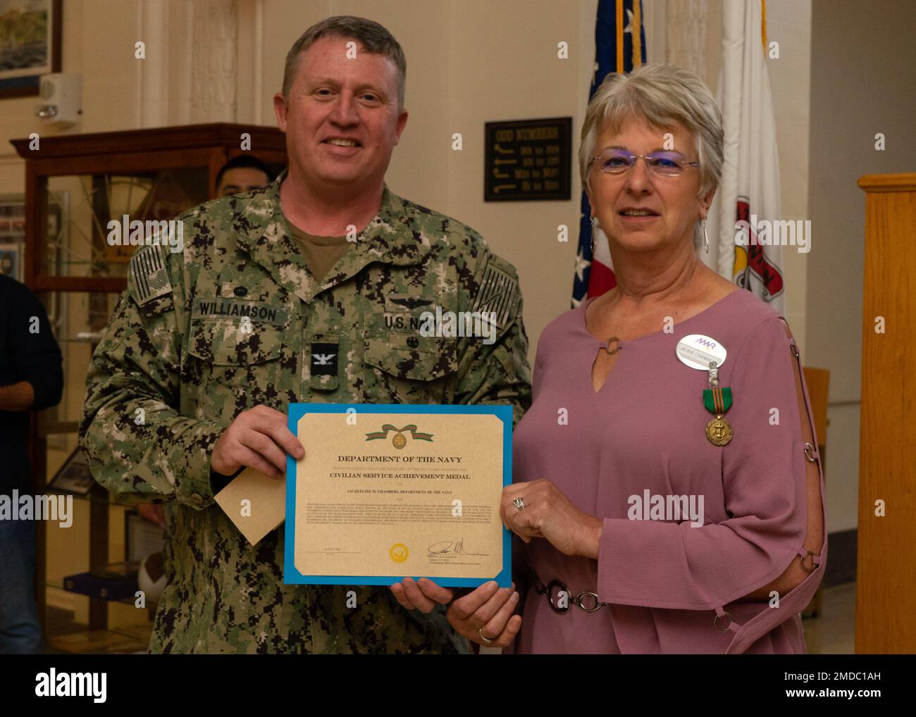 GREAT LAKES, Il. (July 15, 2022) Jacqueline Chambers, business manager ...