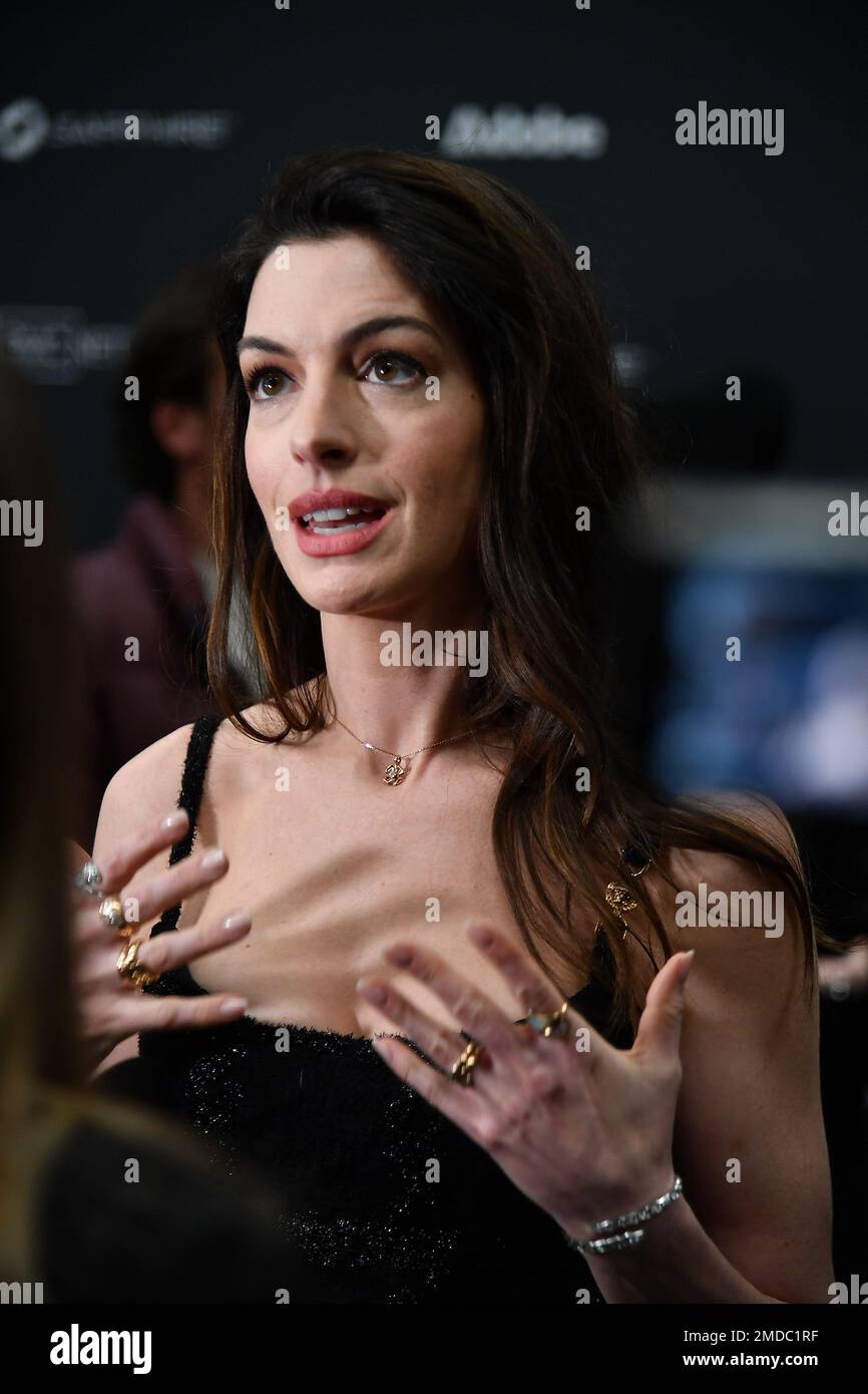 Anne Hathaway attends the 2023 Sundance Film Festival "Eileen" Premiere ...