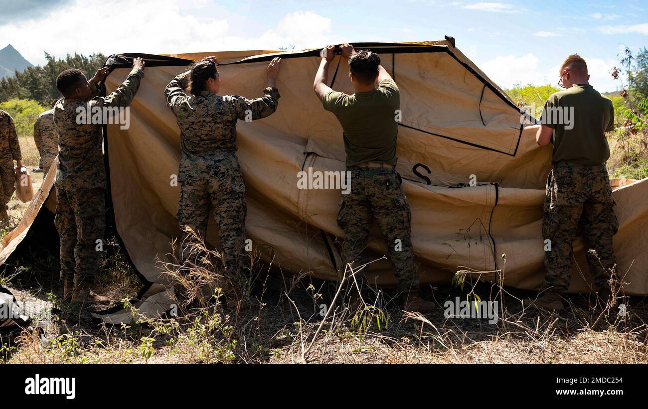 MARINE CORPS TRAINING AREA BELLOWS, Hawaii (July 15, 2022) U.S. Marines ...