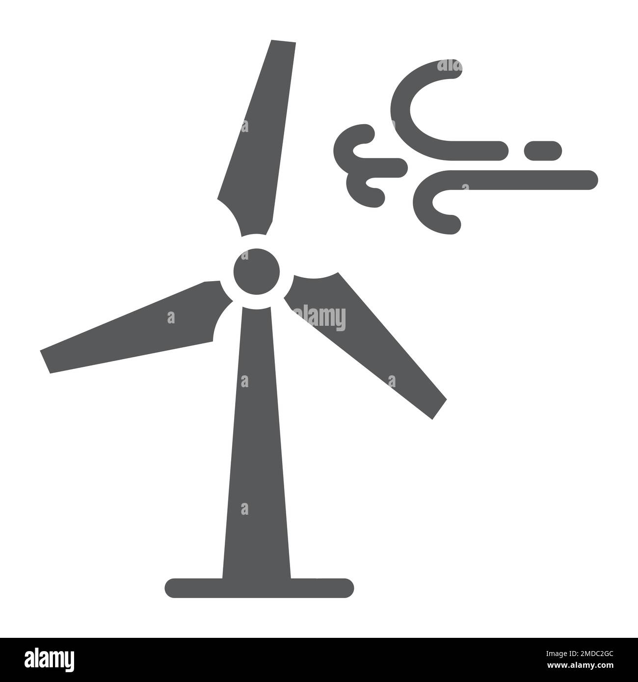 Wind turbine glyph icon, ecology and energy, windmill sign, vector ...