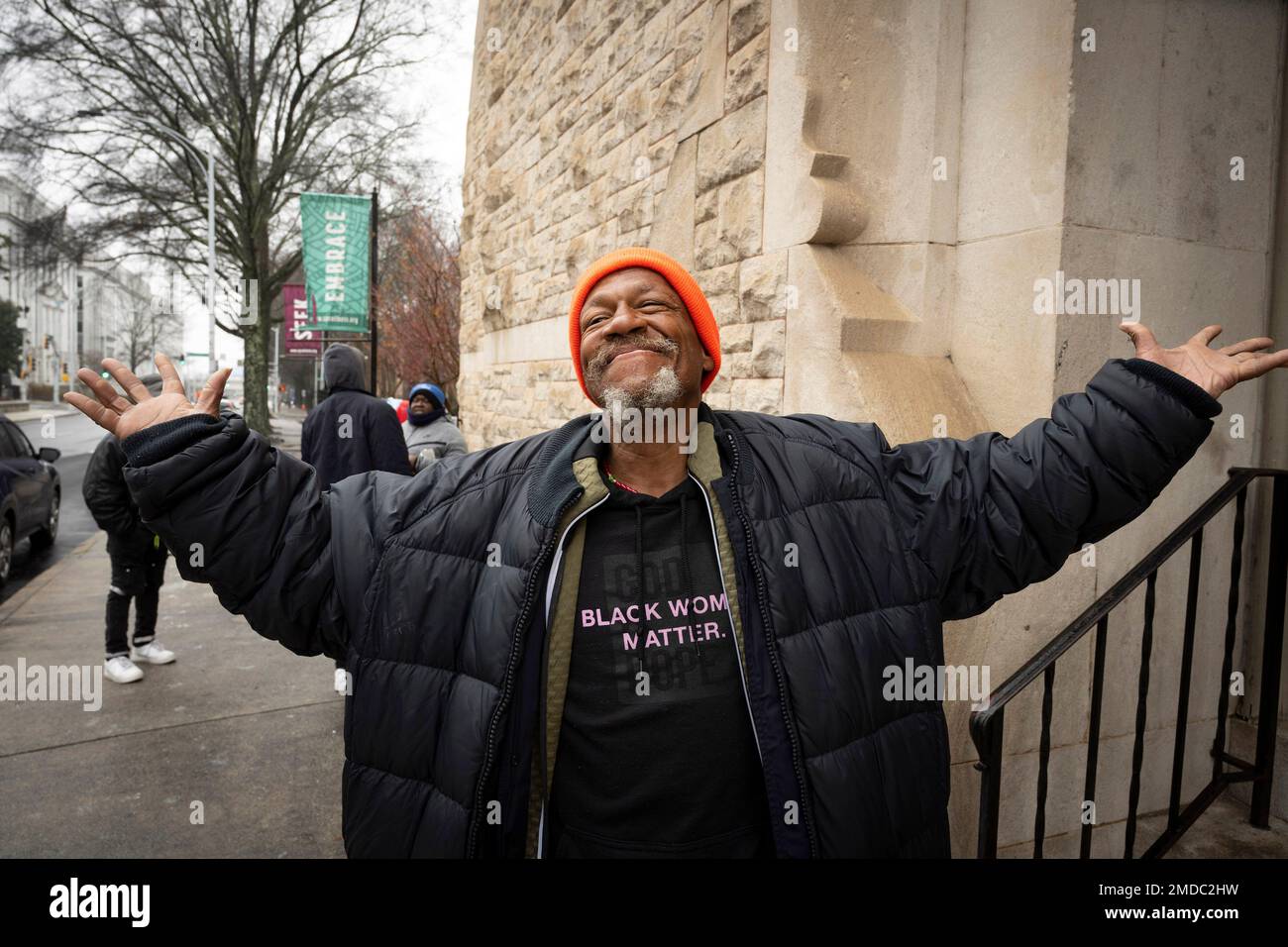 Atlanta, Georgia, USA. 22nd Jan, 2023. Homeless individuals camp near ...