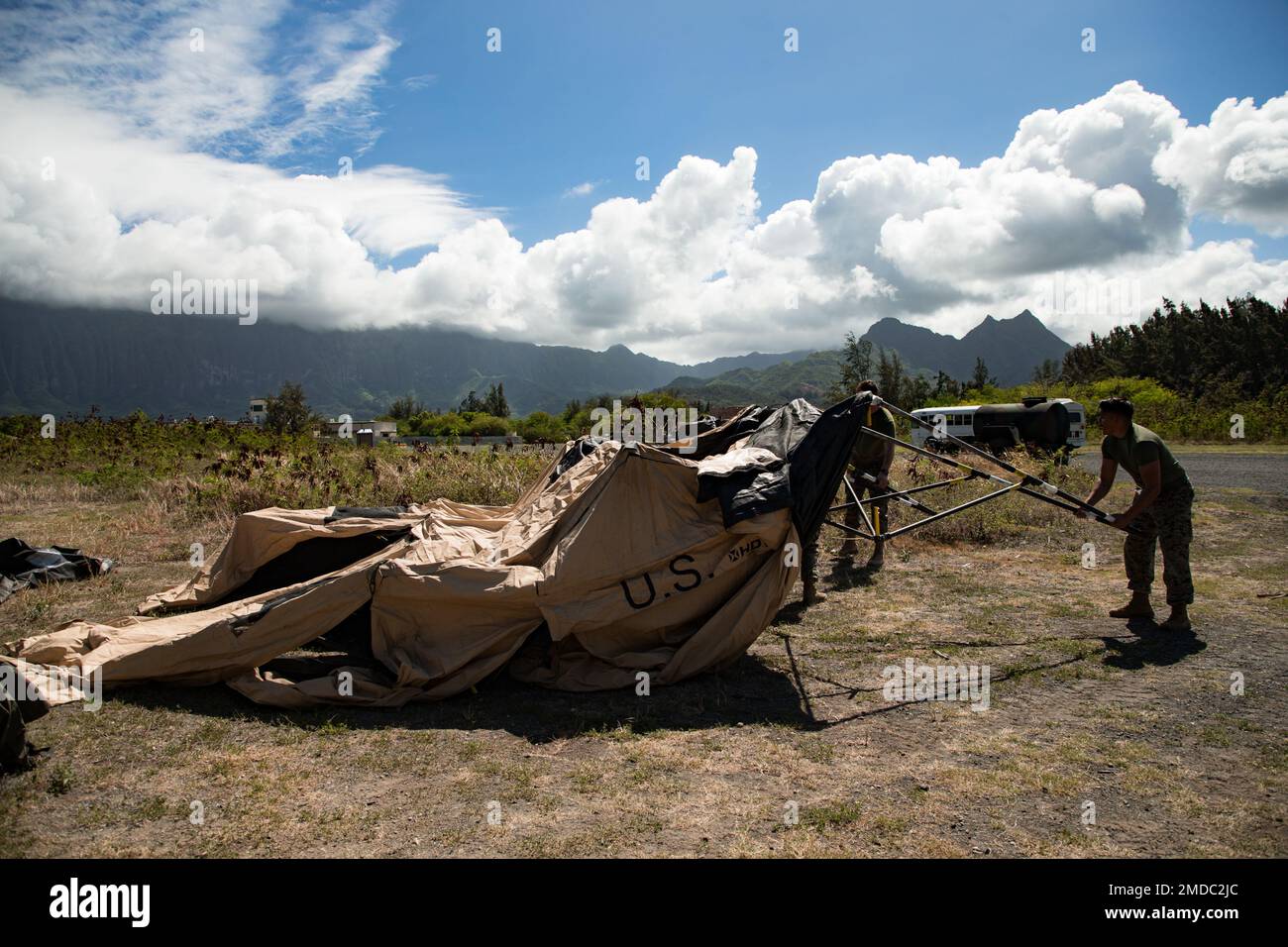 MARINE CORPS TRAINING AREA BELLOWS, Hawaii (July 15, 2022) U.S. Marines ...