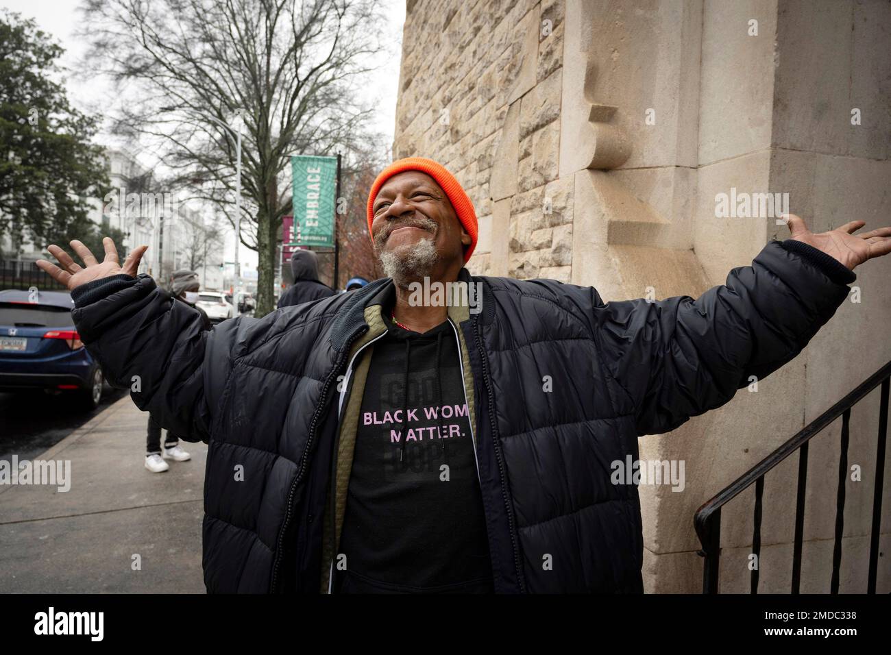 Atlanta, Georgia, USA. 22nd Jan, 2023. Homeless individuals camp near ...