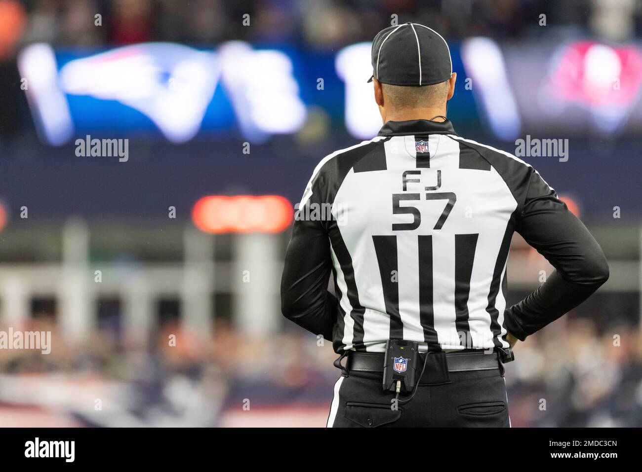 NFL field judge Joe Blubaugh officiates during the second half of an ...