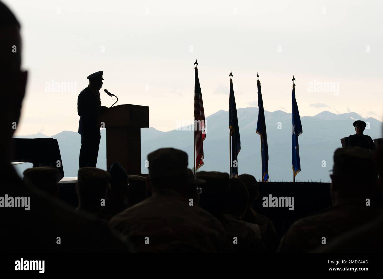 U.S. Air Force Col. Travolis A. Simmons delivers remarks during the 3rd ...