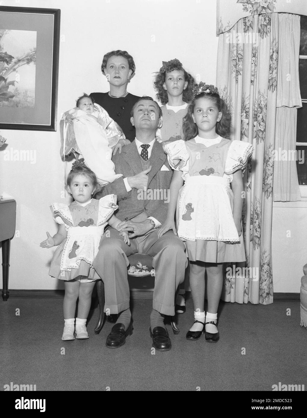 Actor Robert Young and his wife Betty pose in their Beverly Hills home ...