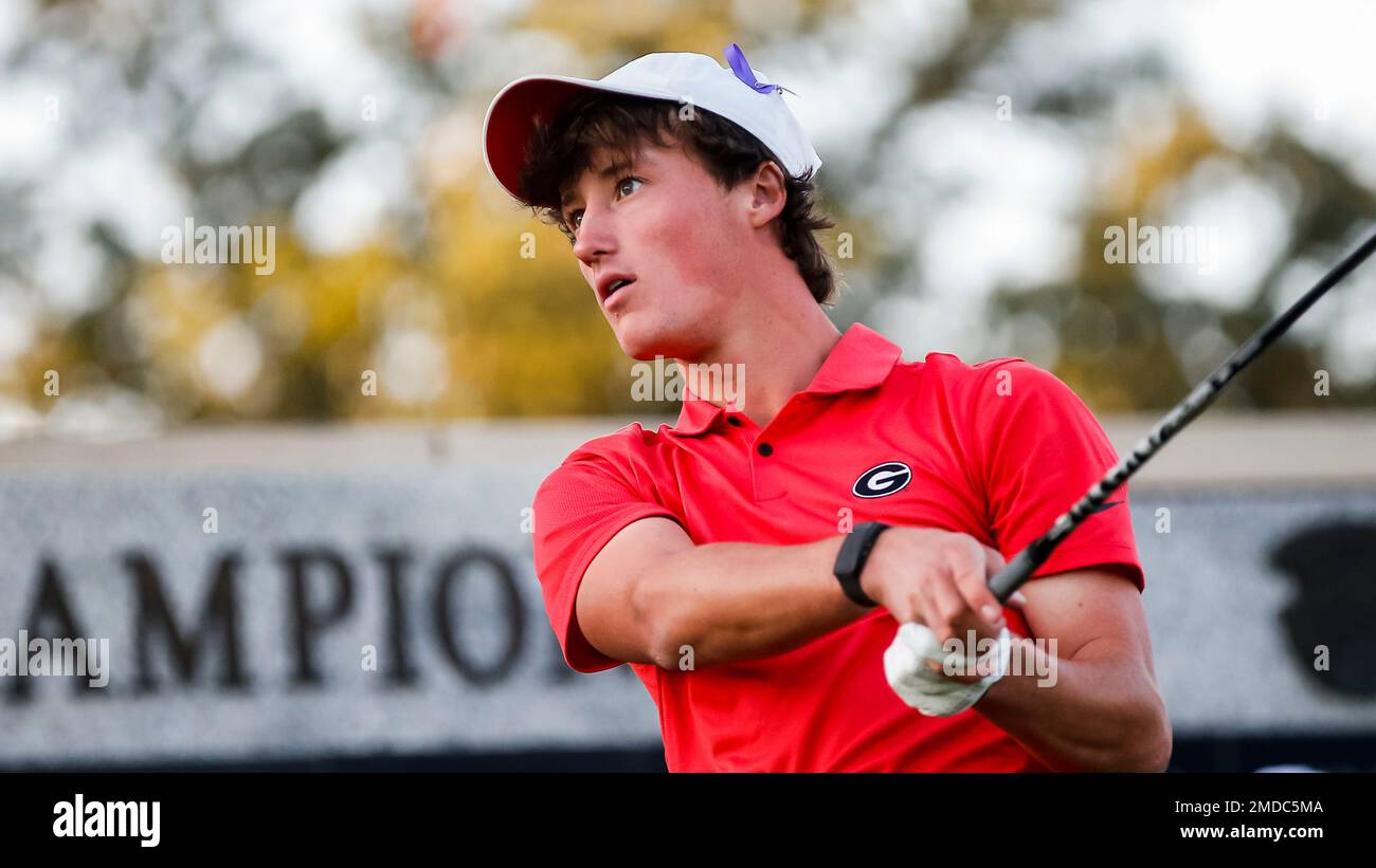 Georgia's Maxwell Ford is seen during an NCAA golf tournament on ...