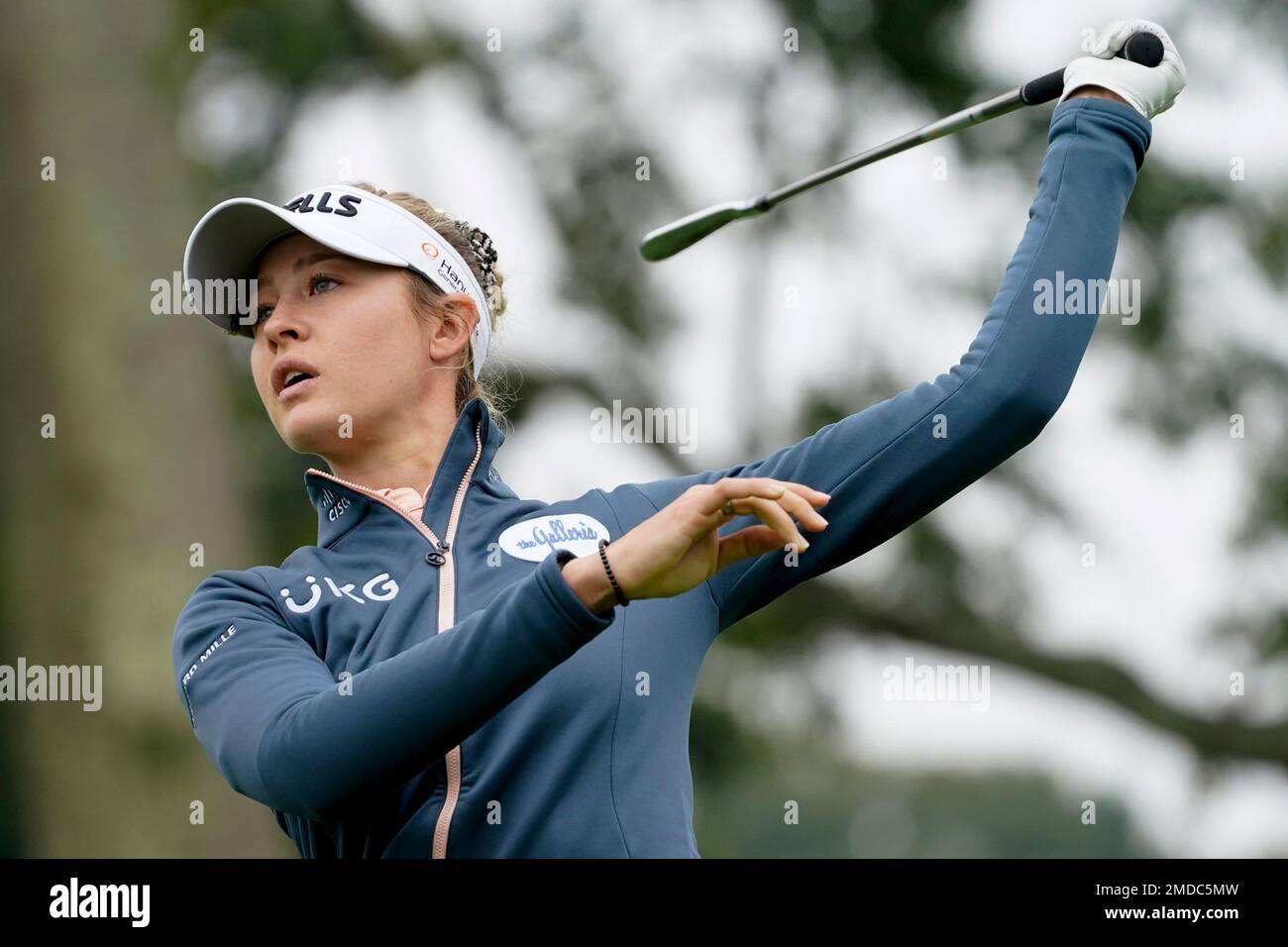 Nelly Korda hits off the fifth tee in the first round of the Cognizant ...