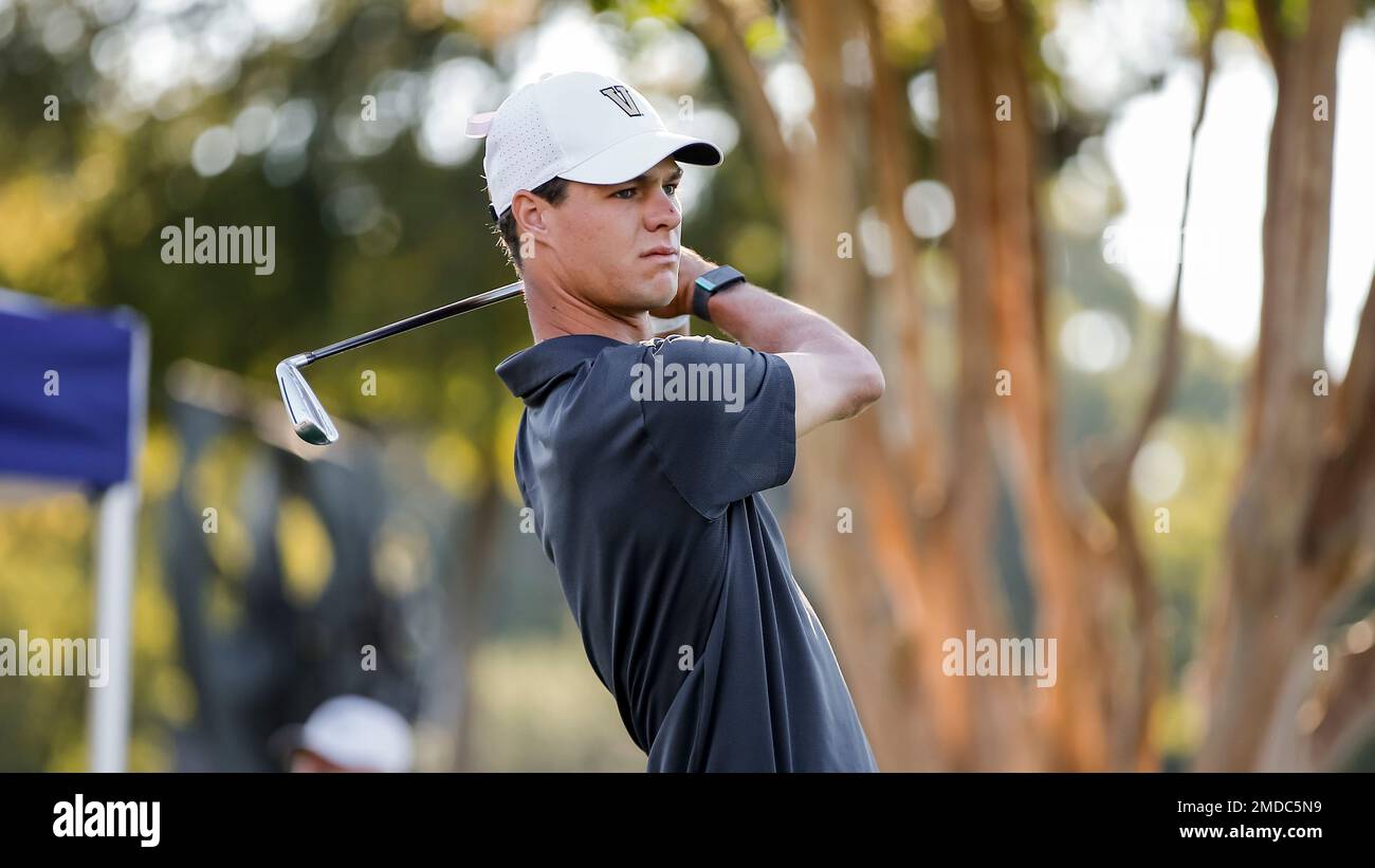 Vanderbilt's Michael Shears is seen during an NCAA golf tournament on ...