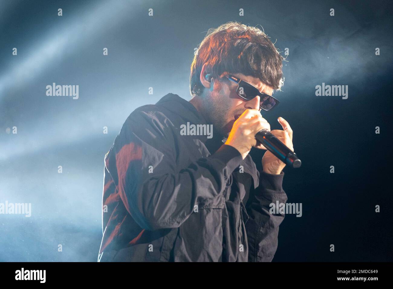 Mantua, Italy. 08th May, 2022. An Italian rappers Gazzelle, stage name ...