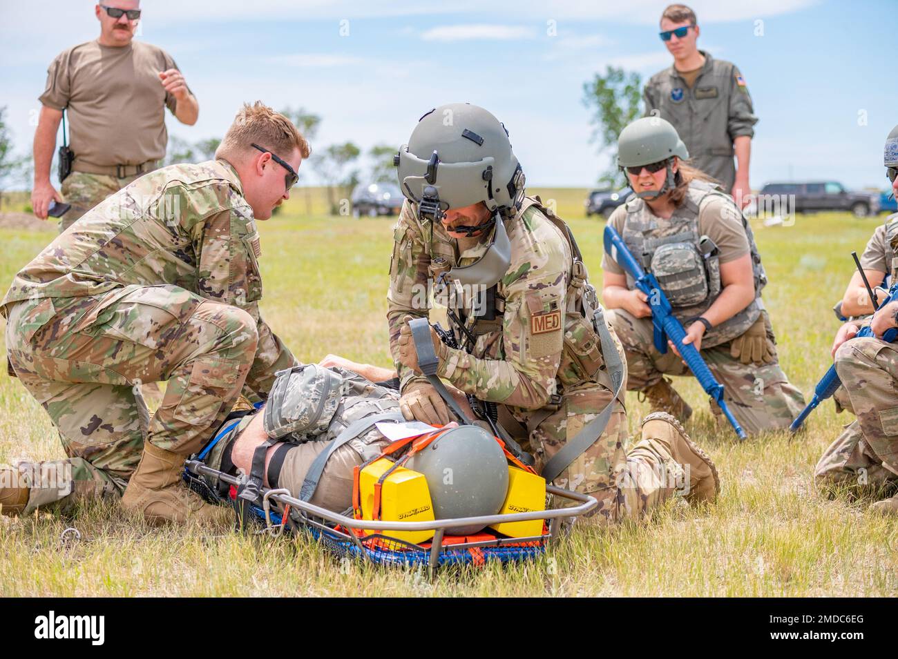 Maj. Hans Amen, 341st Medical Group flight surgeon, and Staff Sgt ...
