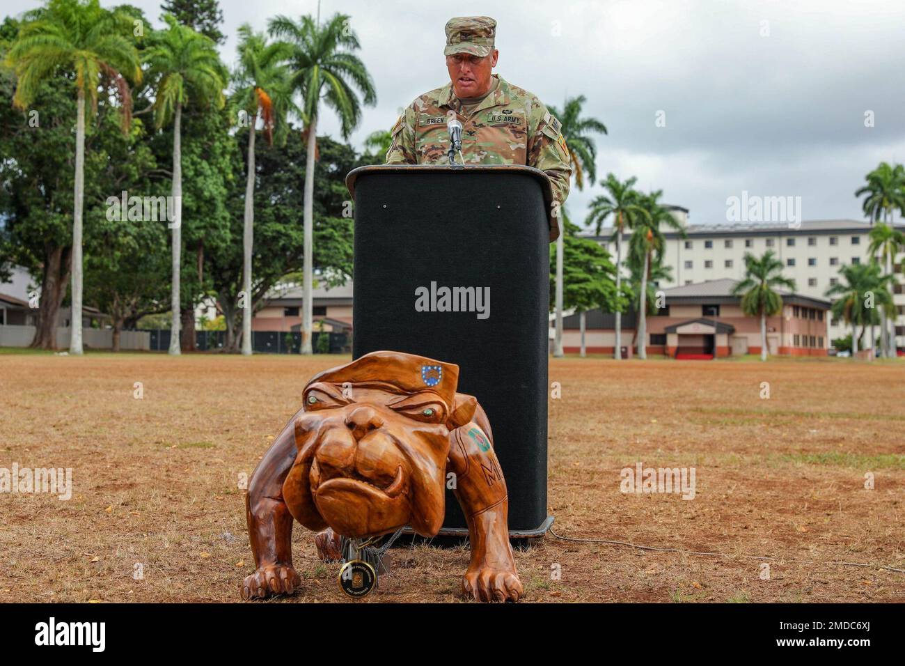 Col. Charlie Green, commander of the 8th Military Police Brigade ...