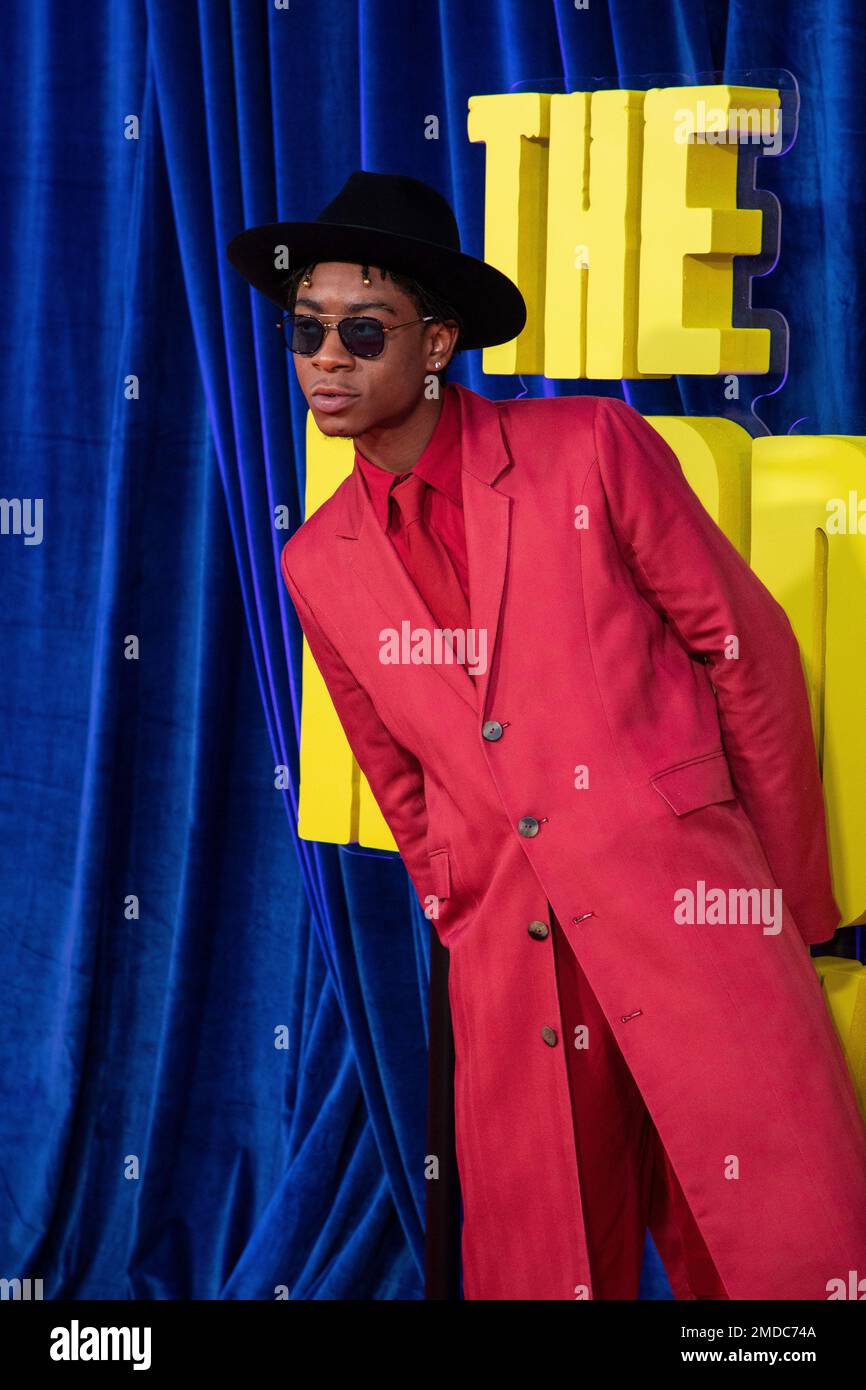 RJ Cyler poses for photographers upon arrival at the opening of the ...