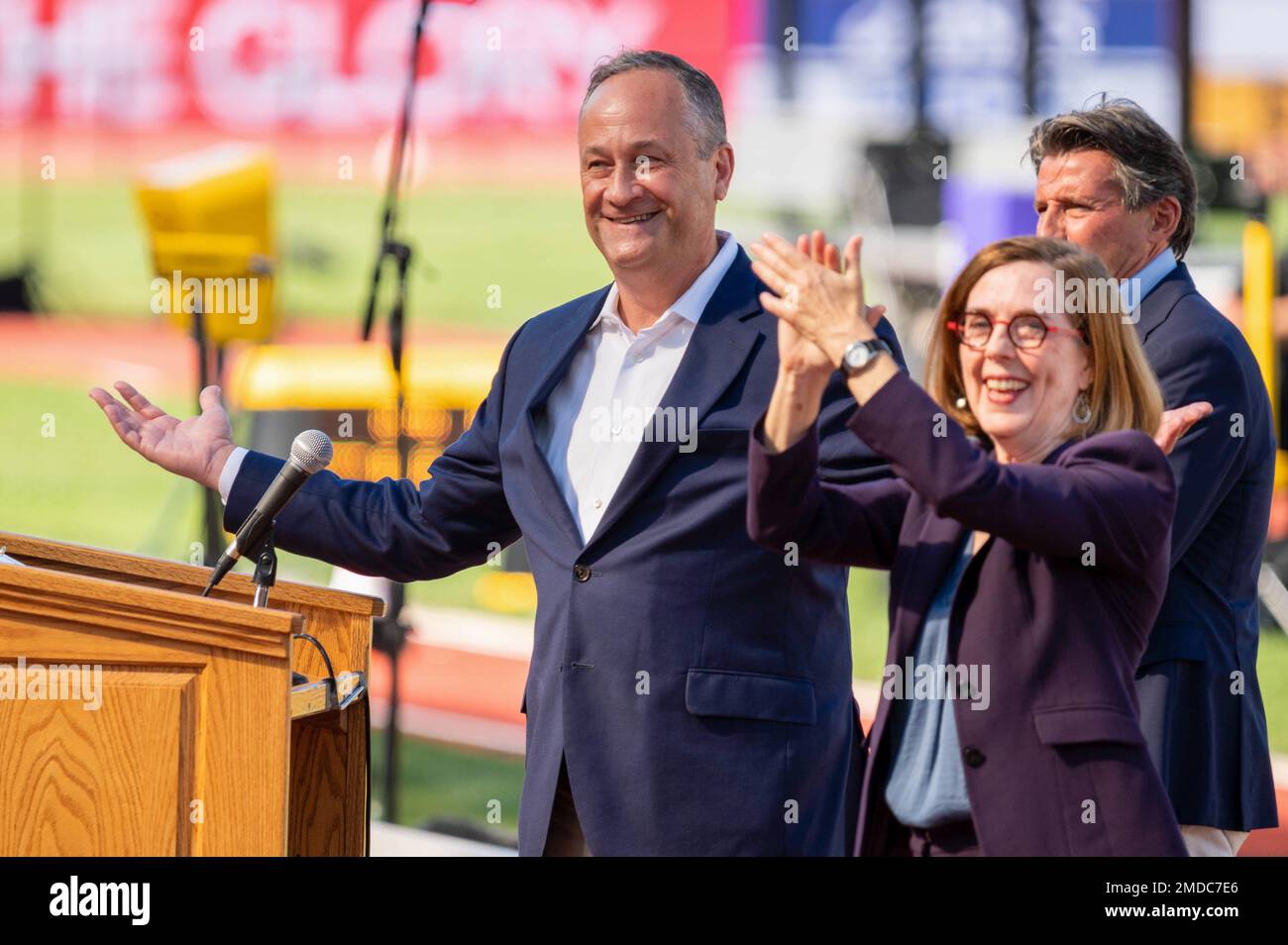 Second Gentleman of the United States Douglas Emhoff and Oregon ...