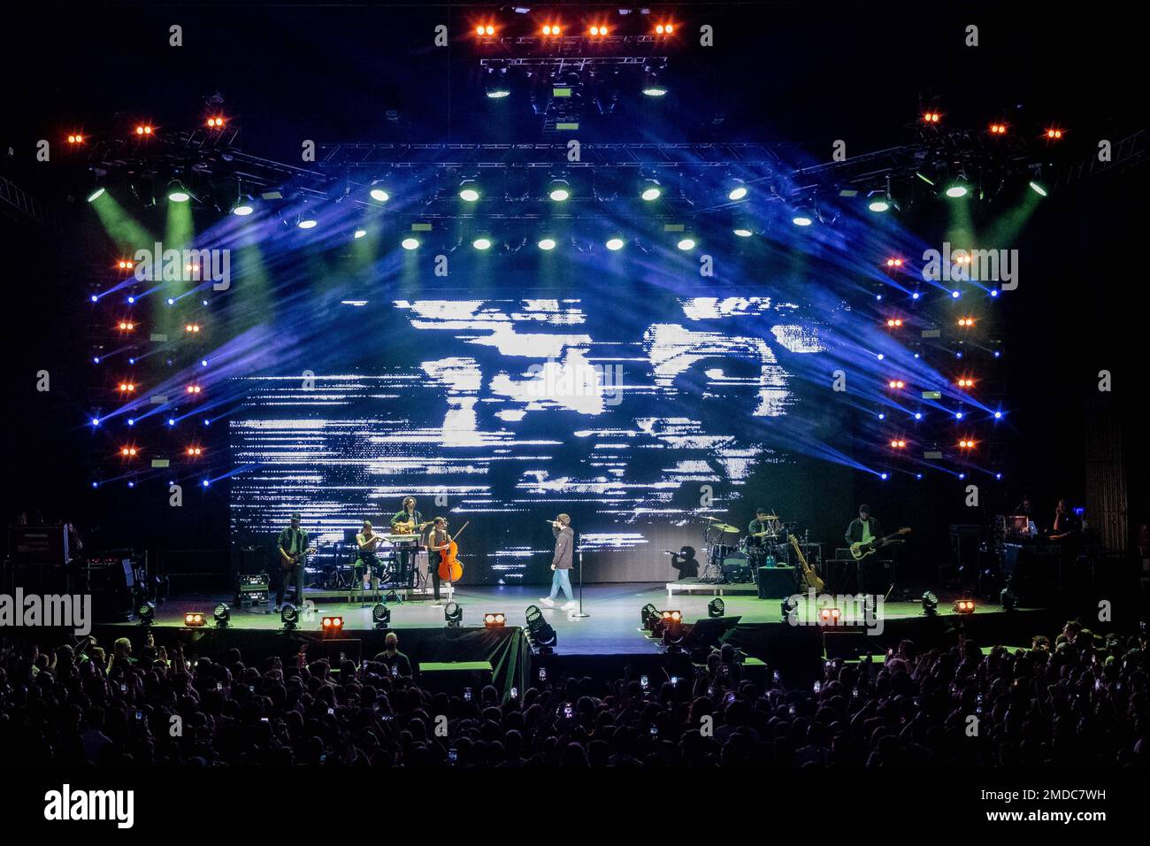 Mantua, Italy. 08th May, 2022. An Italian rappers Gazzelle, stage name ...