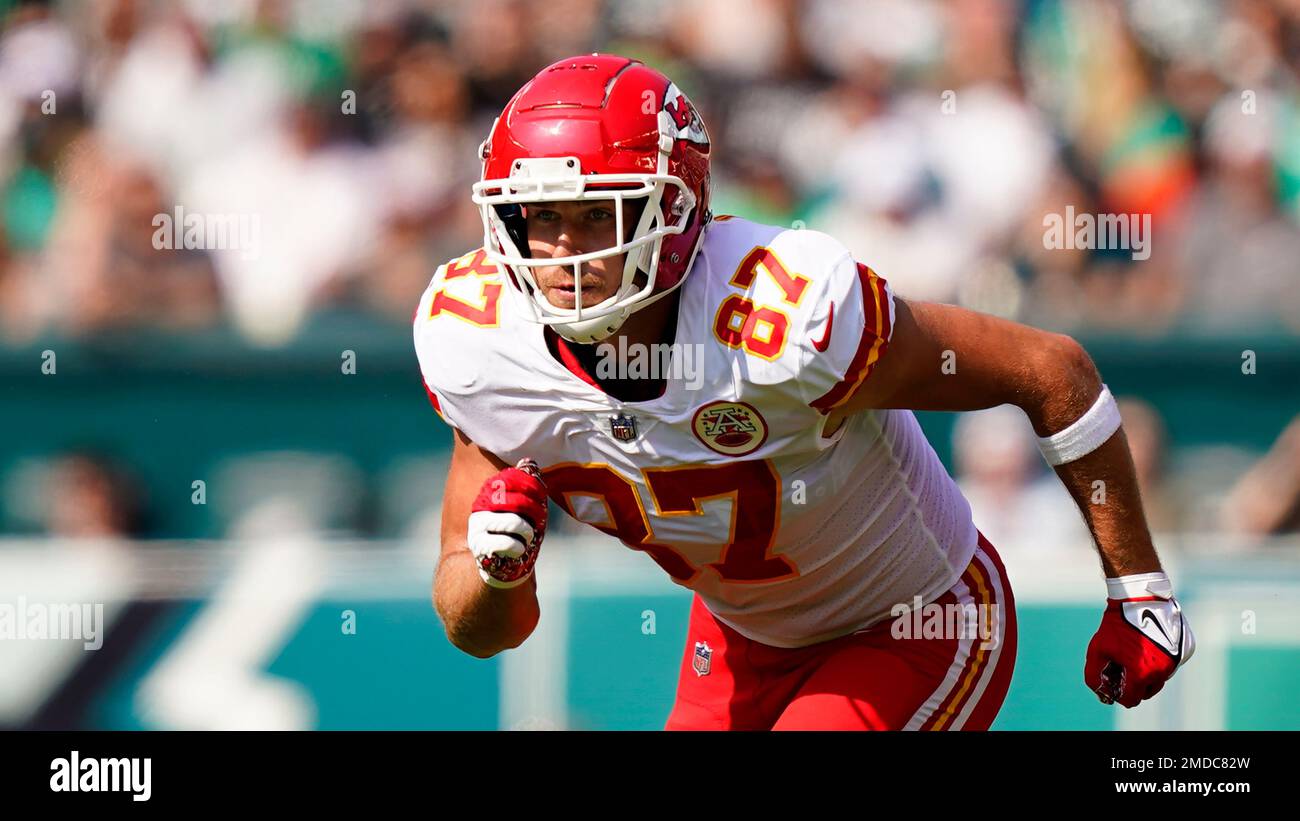 Kansas City Chiefs tight end Travis Kelce in action durning an NFL ...