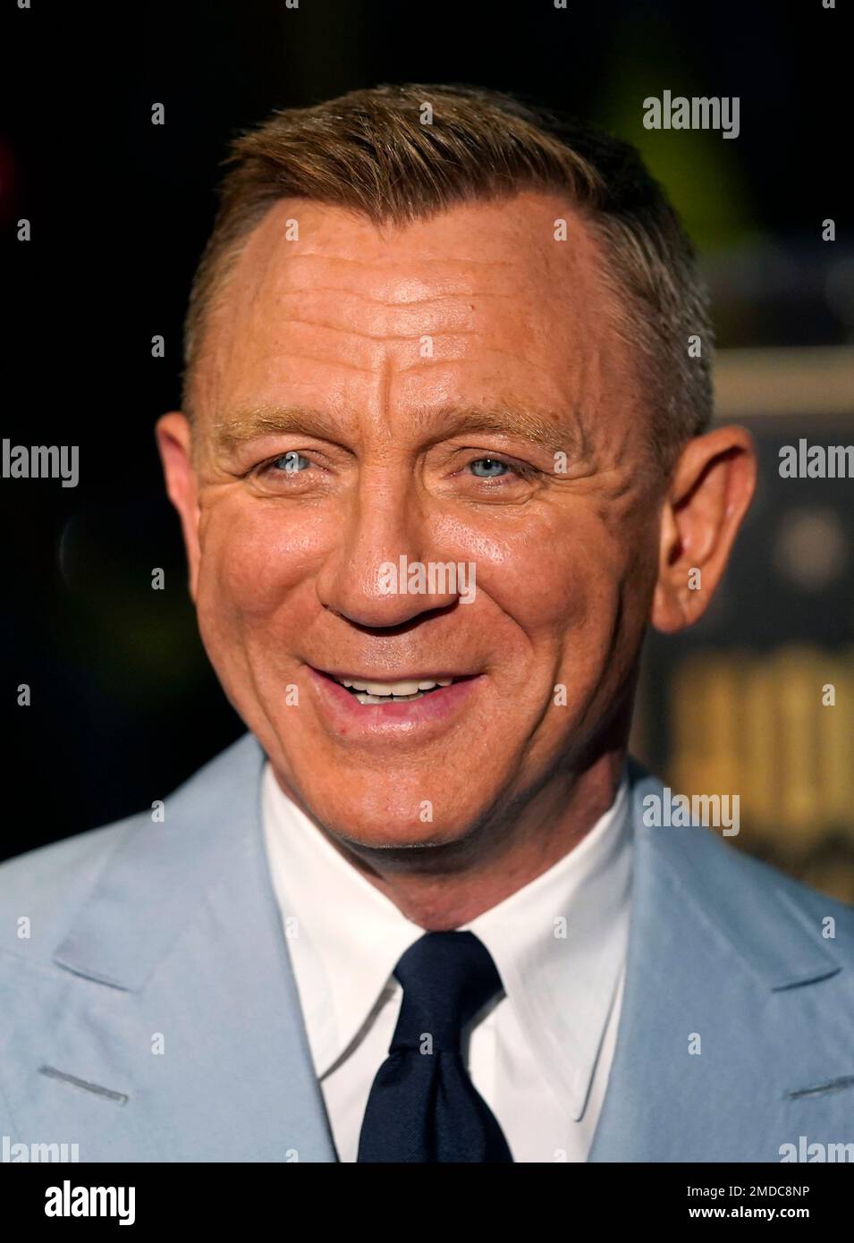 Actor Daniel Craig is interviewed following a ceremony to award him a ...