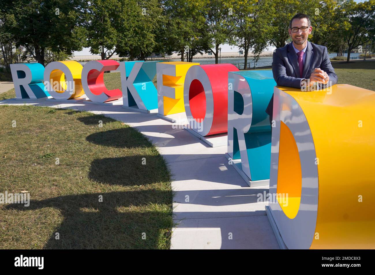 Rockford, Ill., Mayor Tom McNamara poses for a portrait at a ROCKFORD ...