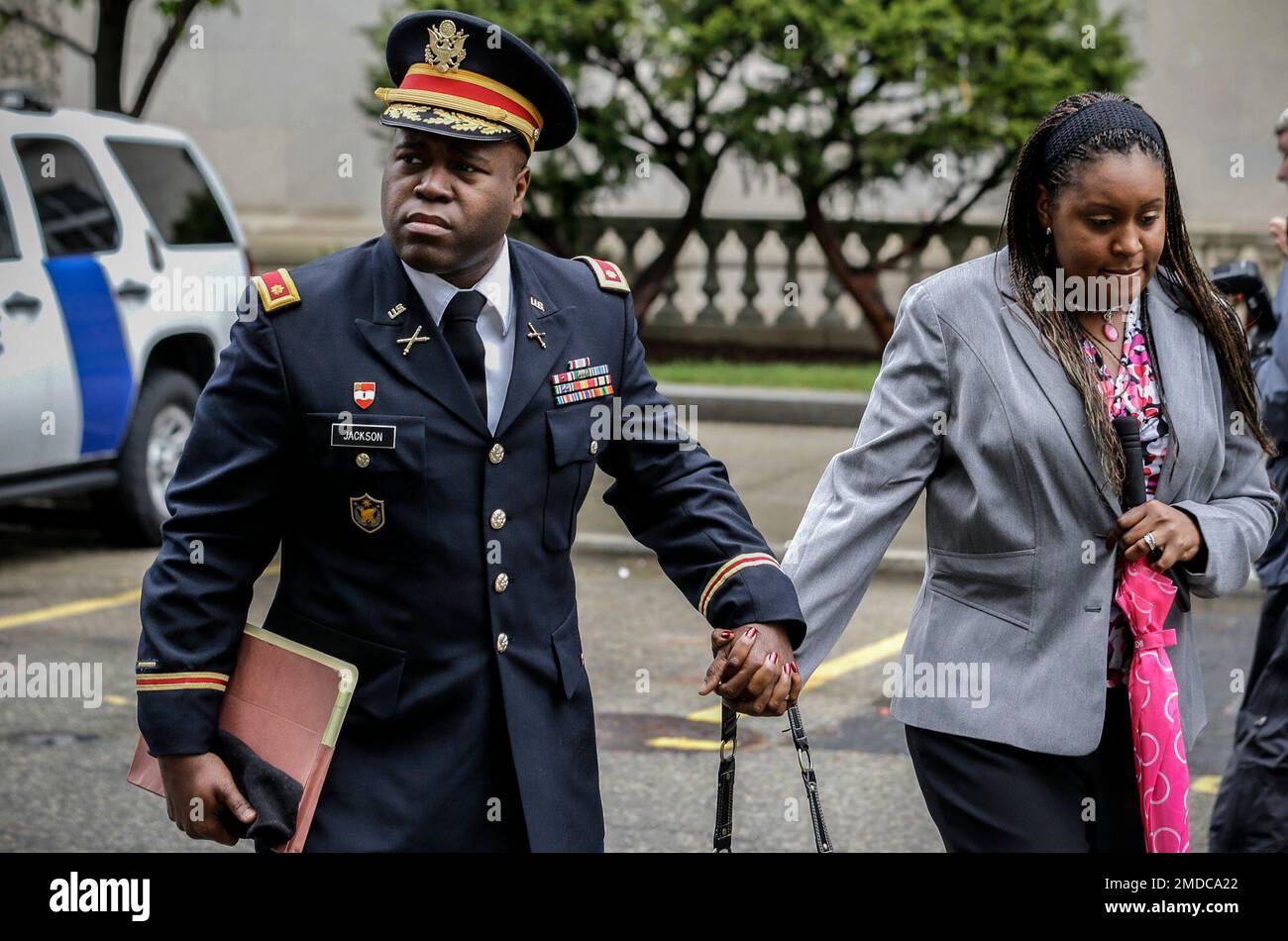 FILE - This Thursday May 9, 2013, file photo shows John Jackson, left ...