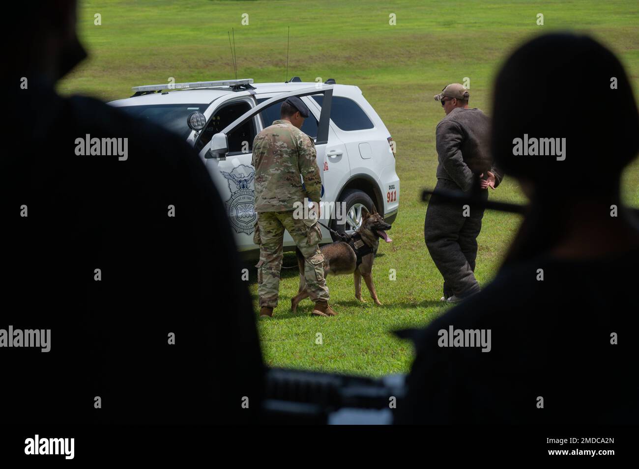 U.S. Air Force Staff Sgt. Christopher Allen, military working dog ...