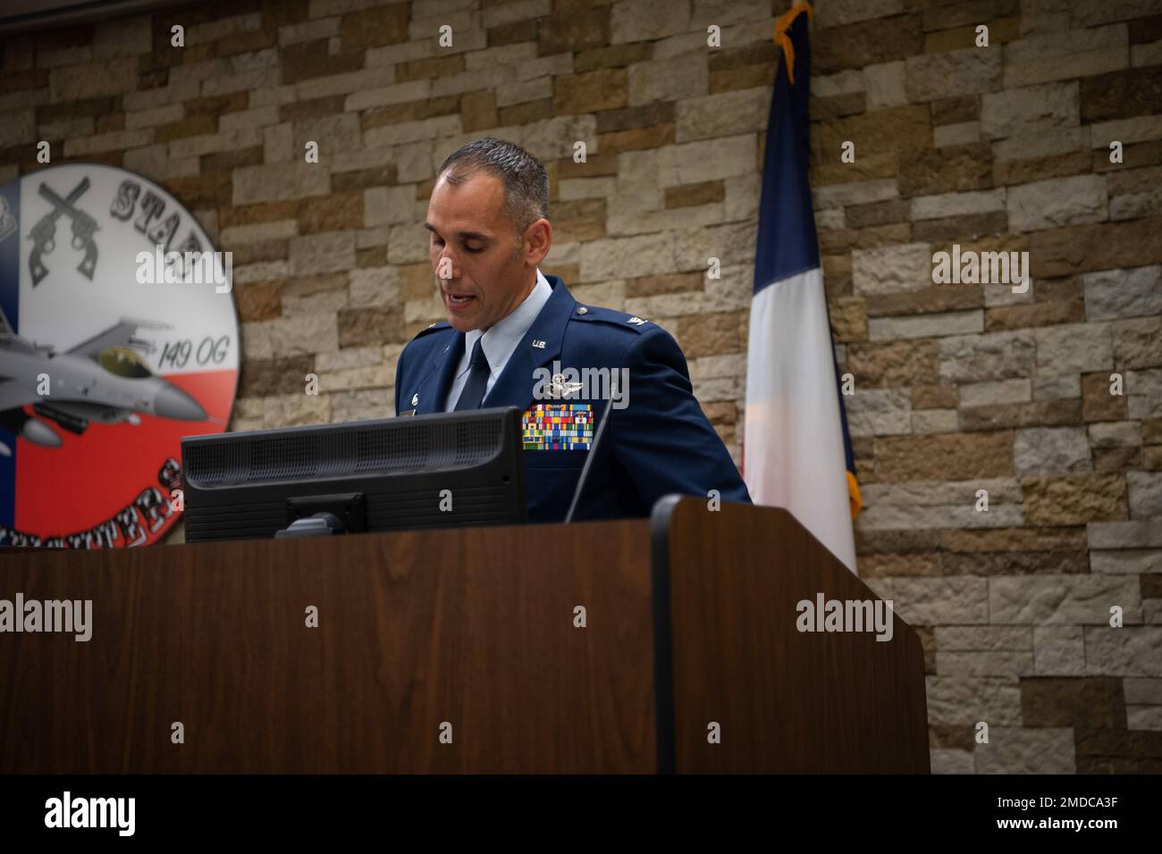 U.S. Air Force Col. Benjamin Schill, the 149th Fighter Wing Operations ...