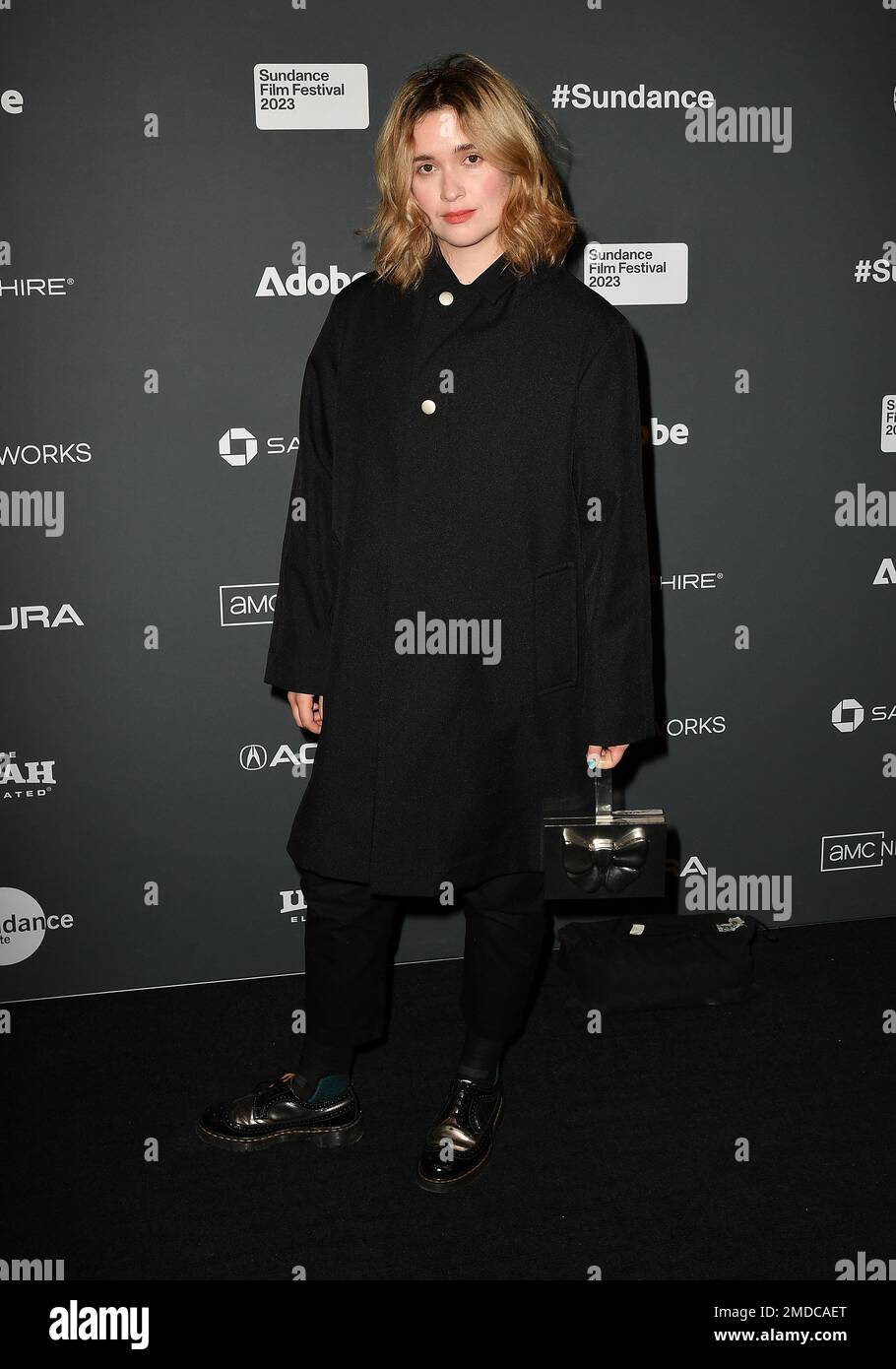 Alice Englert attends the 2023 Sundance Film Festival "Bad Behaviour ...
