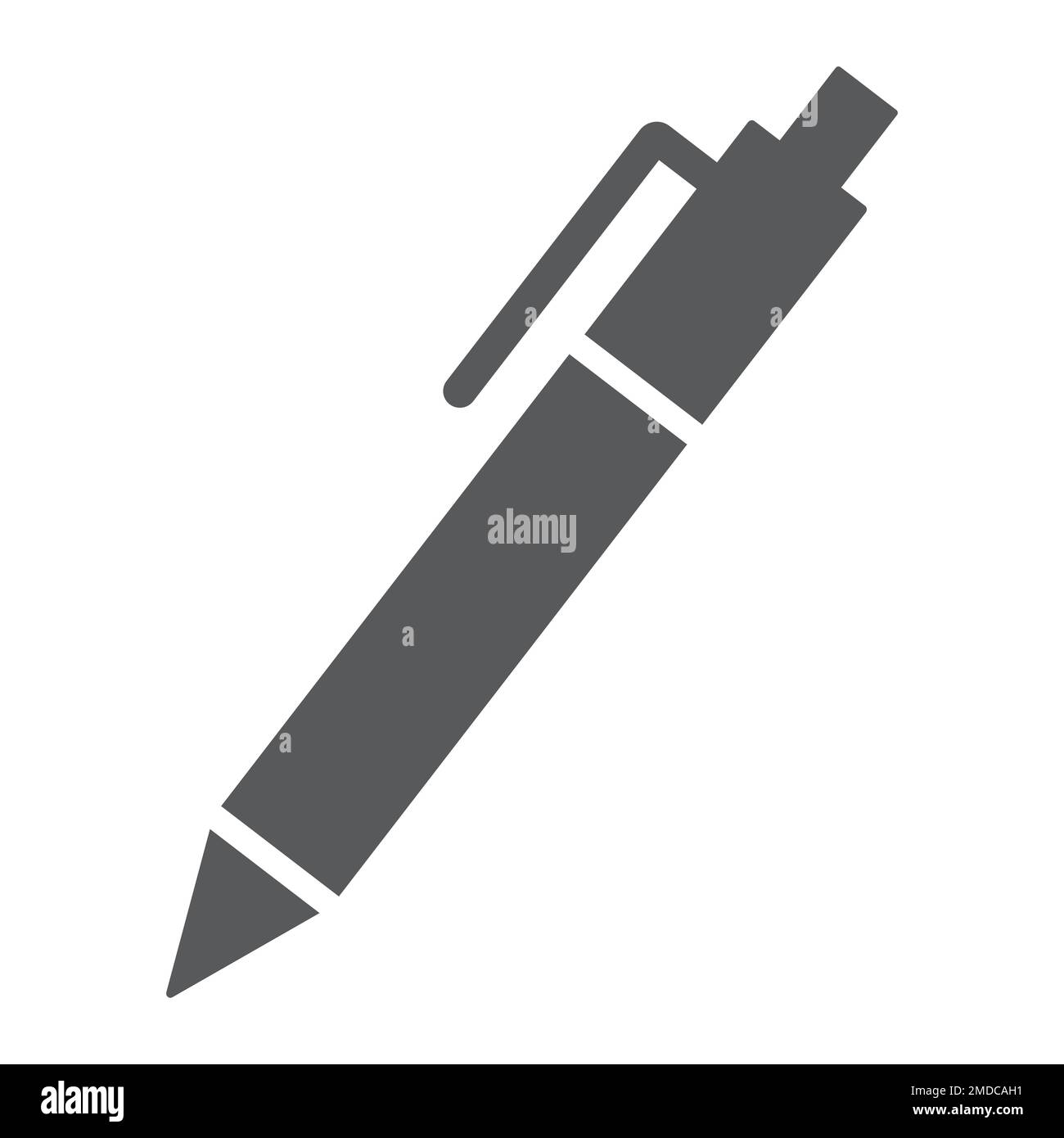 Pen glyph icon, office and work, edit sign, vector graphics, a solid ...