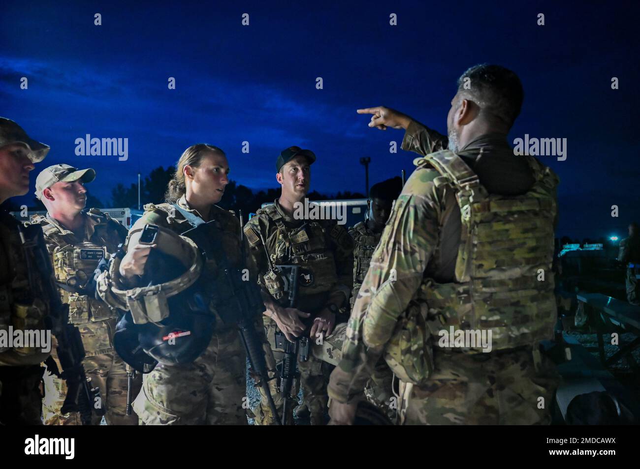 Georgia Air National Guardsmen from the 165th Security Forces Squadron ...