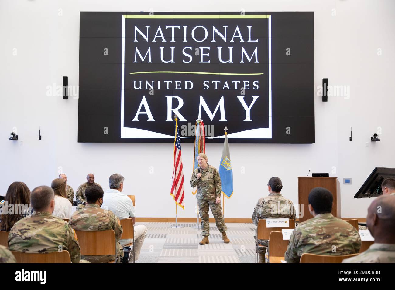 Col. Kristina Green, outgoing commander of the Training Support Command ...