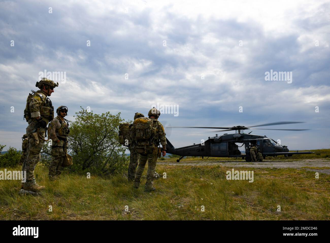 U.S. Air Force pararescueman assigned to the 57th Rescue Squadron, to ...