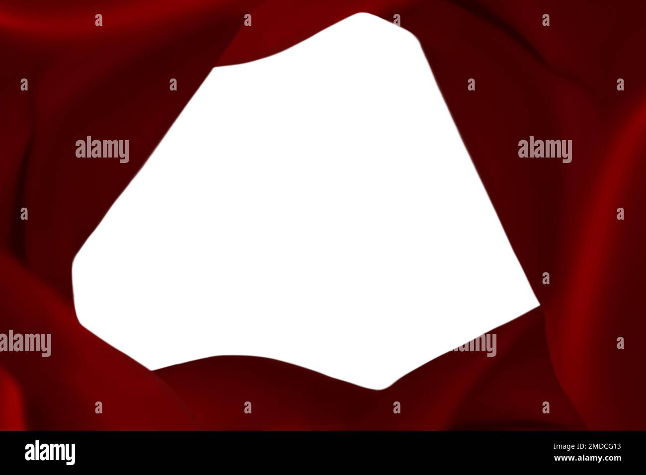 Satin frame in red fabric. On a white background. Isolate Stock Photo ...