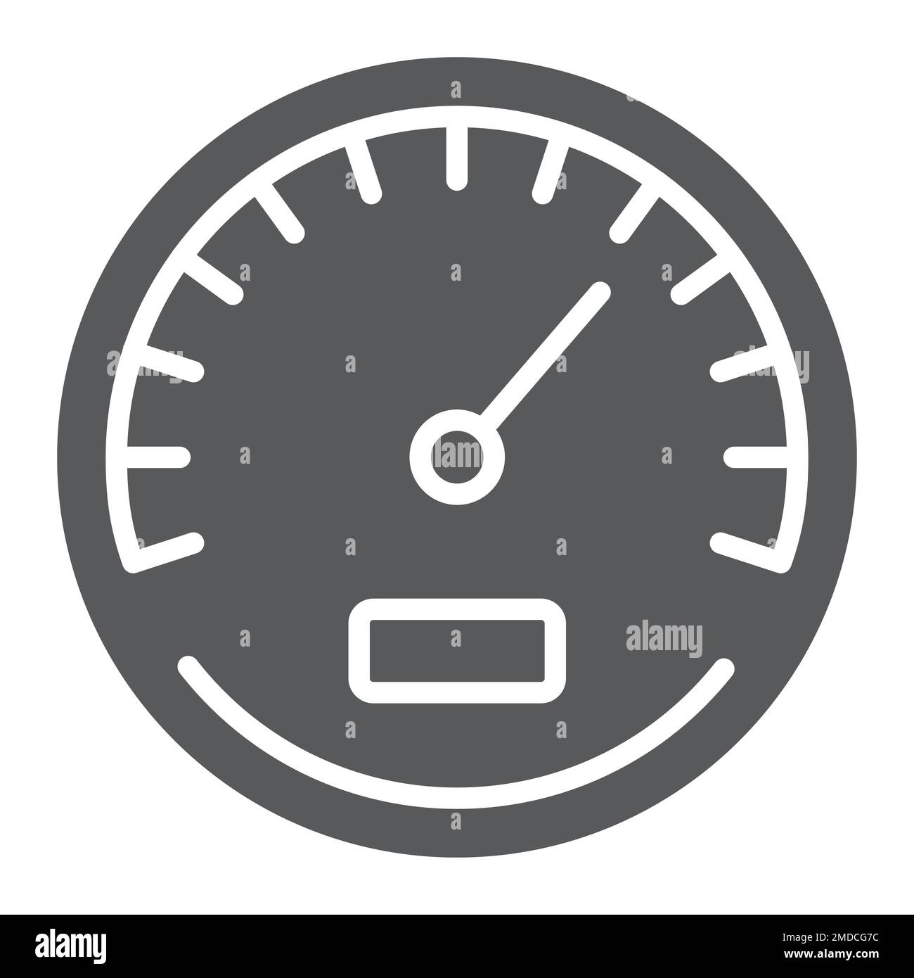 Speedometer Glyph Icon Data And Analytics Velocity Sign Vector Graphics A Solid Pattern On A