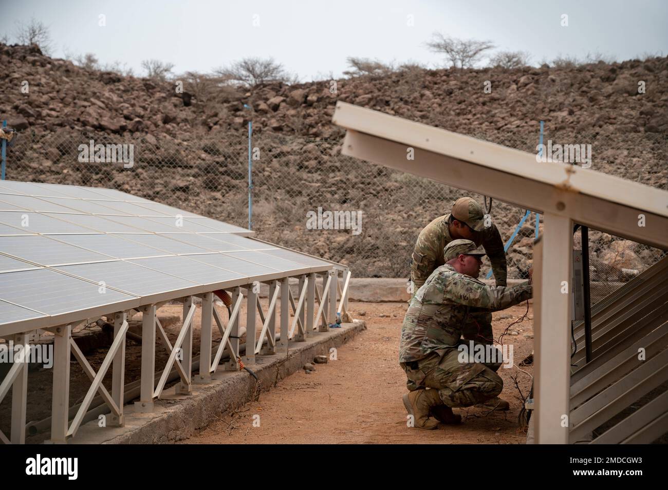 U.S. Air Force Airmen from the 776th Expeditionary Air Base Squadron ...