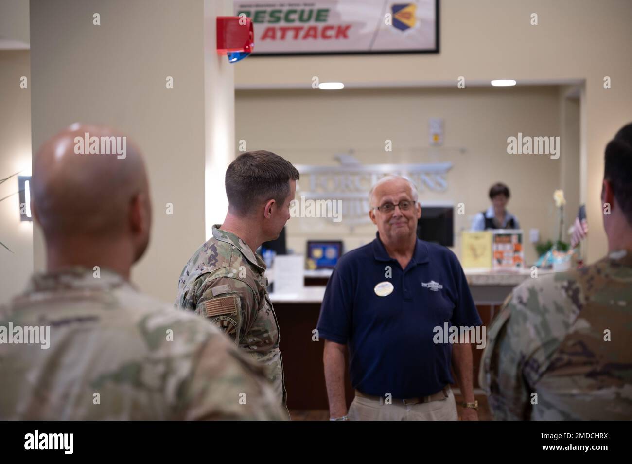 U.S. Air Force Col. Scott Mills, 355th Wing Commander, tours the 355th ...