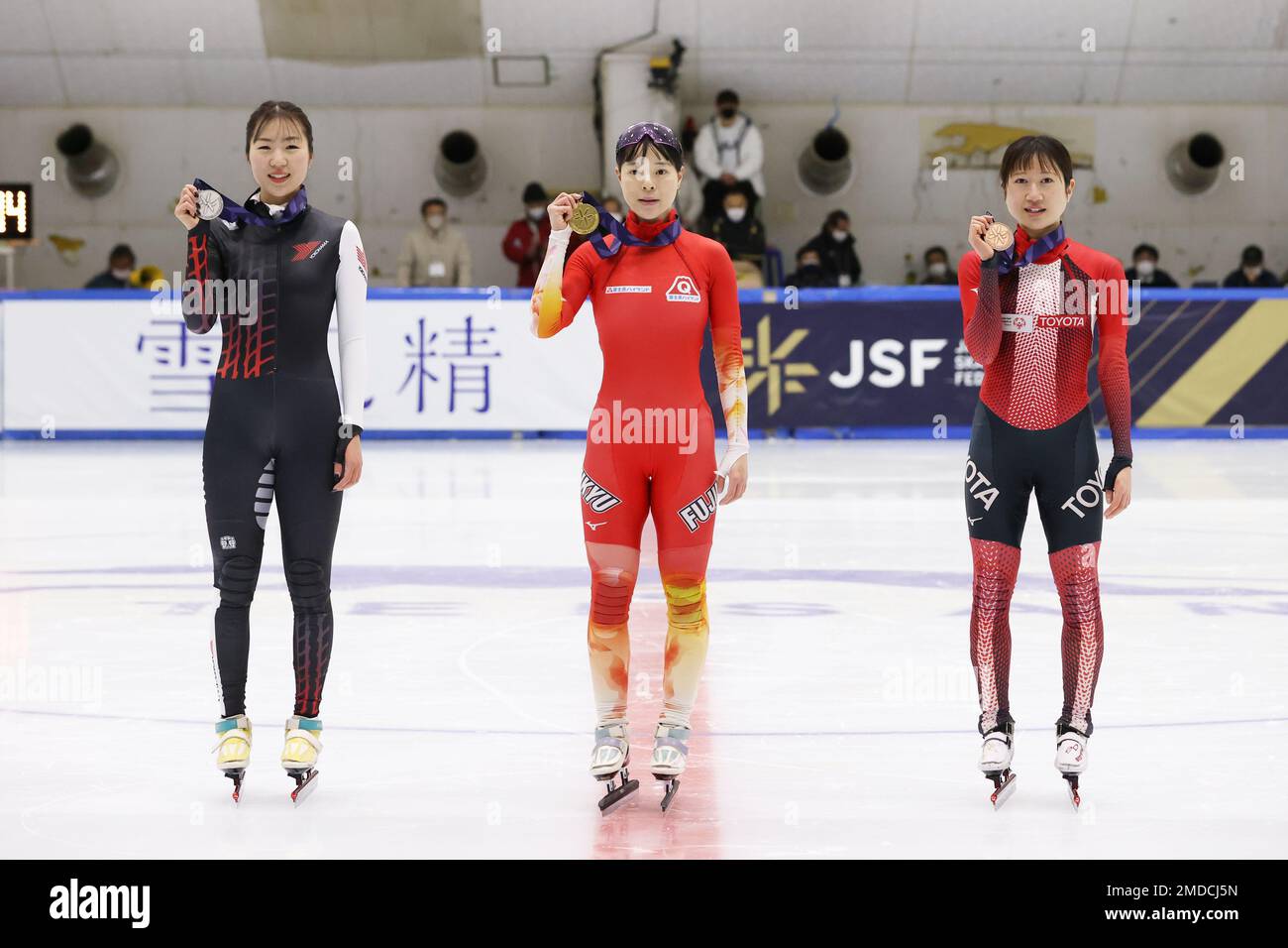 Nagano, Japan. 21st Jan, 2023. (L to R) Kii Kurokawa, Sumire Kikuchi ...