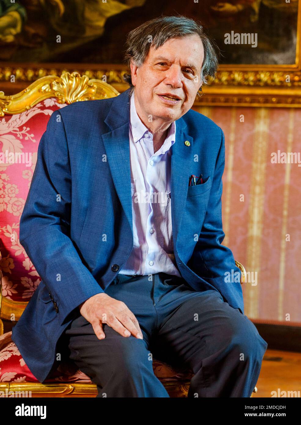 Italian theoretical physicist Giorgio Parisi poses for a portrait at ...