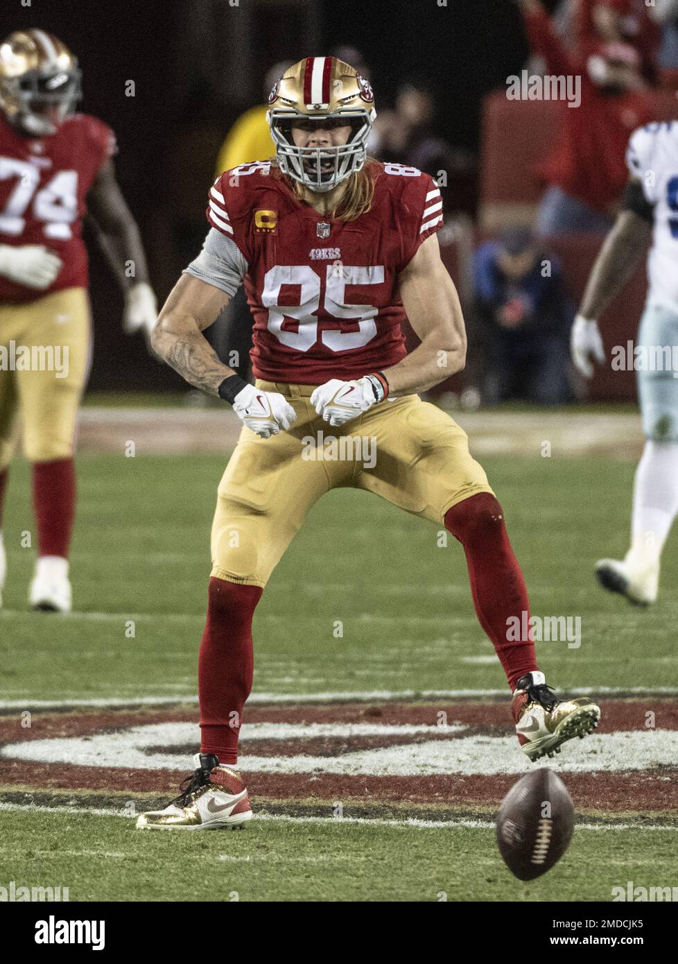 Santa Clara, United States. 22nd Jan, 2023. San Francisco 49ers tight ...