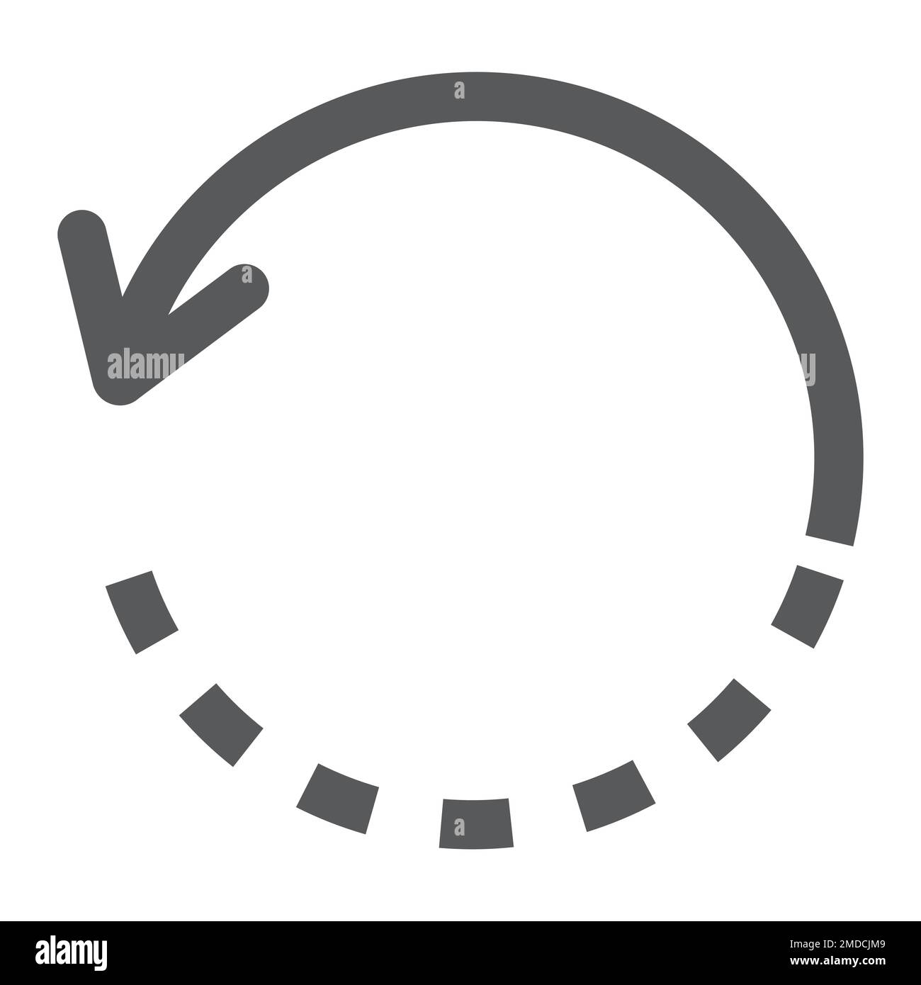 Rotate glyph icon, tools and design, circle sign, vector graphics, a solid pattern on a white ...