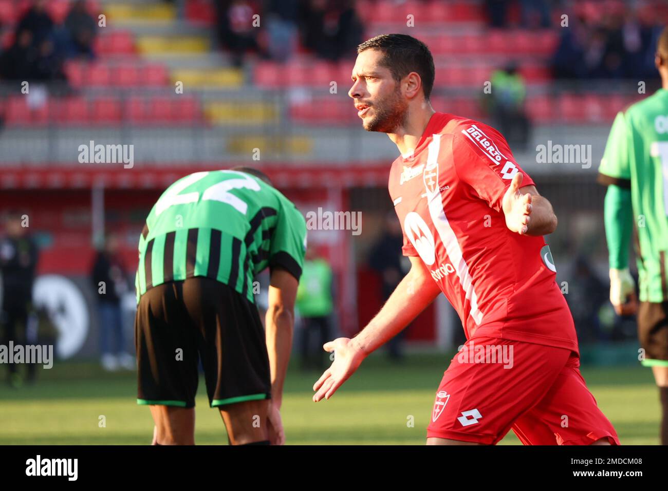 Gianluca Caprari of AC Monza celebrates after scoring a goal during the ...