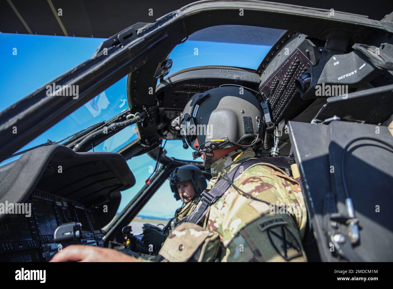 U.S. Army Col. Travis McIntosh, 10th CAB Commander, finishes his final ...