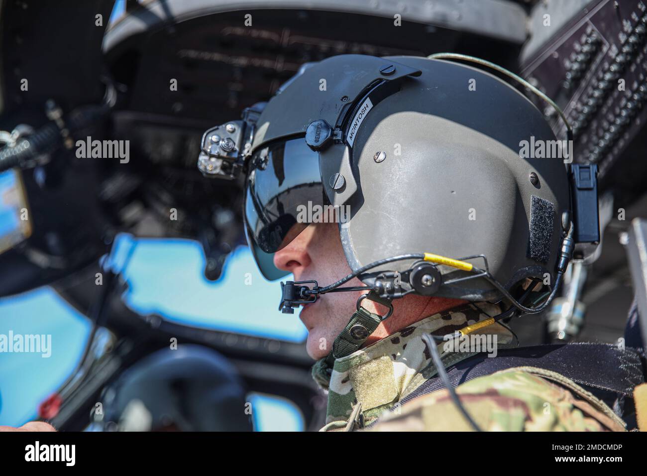 U.S. Army Col. Travis McIntosh, 10th CAB Commander, finishes his final ...
