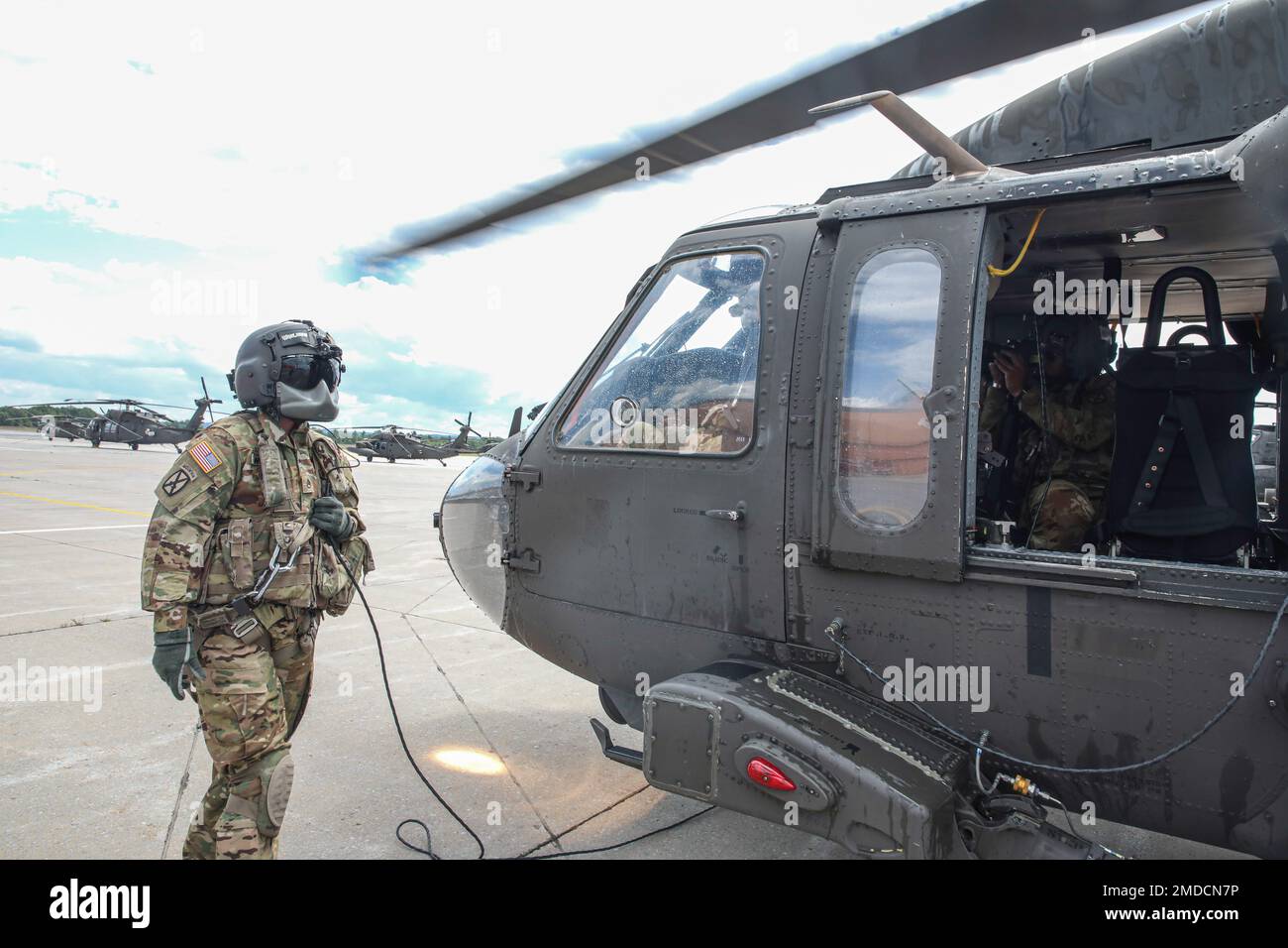 U.S. Army Col. Travis McIntosh, 10th CAB Commander, finishes his final ...