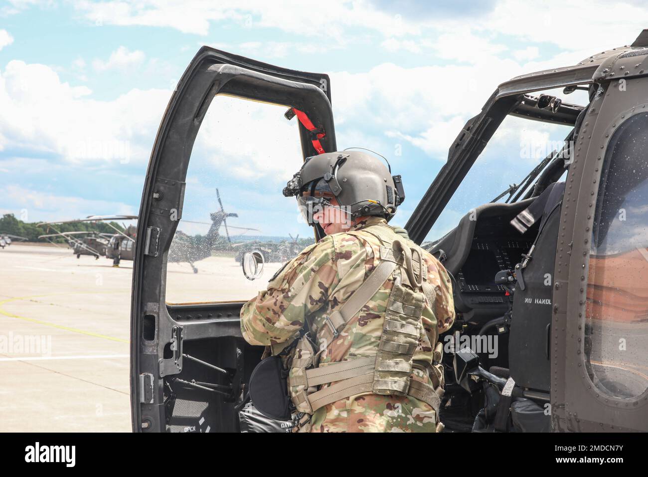 U.S. Army Col. Travis McIntosh, 10th CAB Commander, finishes his final ...