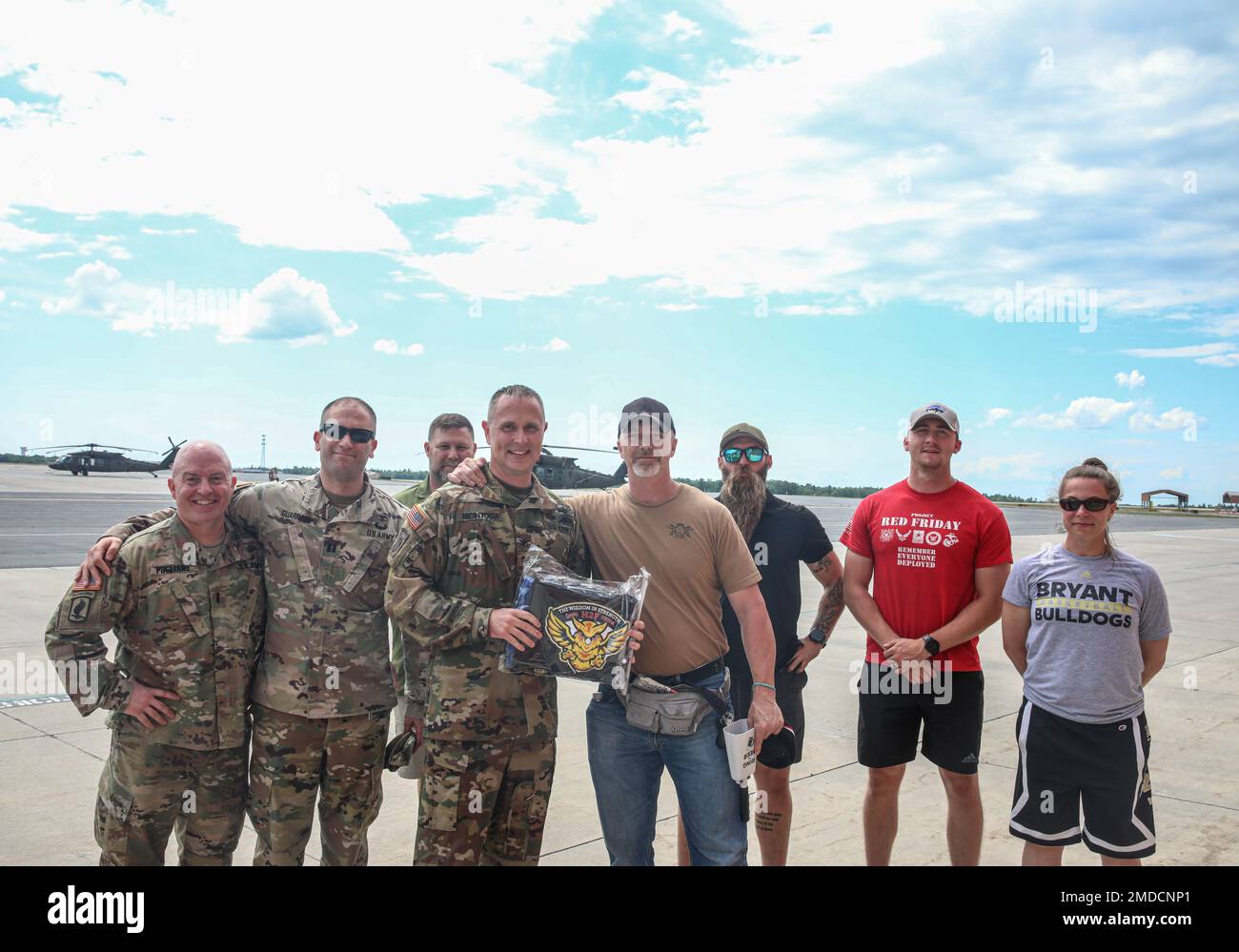 U.S. Army Col. Travis McIntosh, 10th CAB Commander, finishes his final ...
