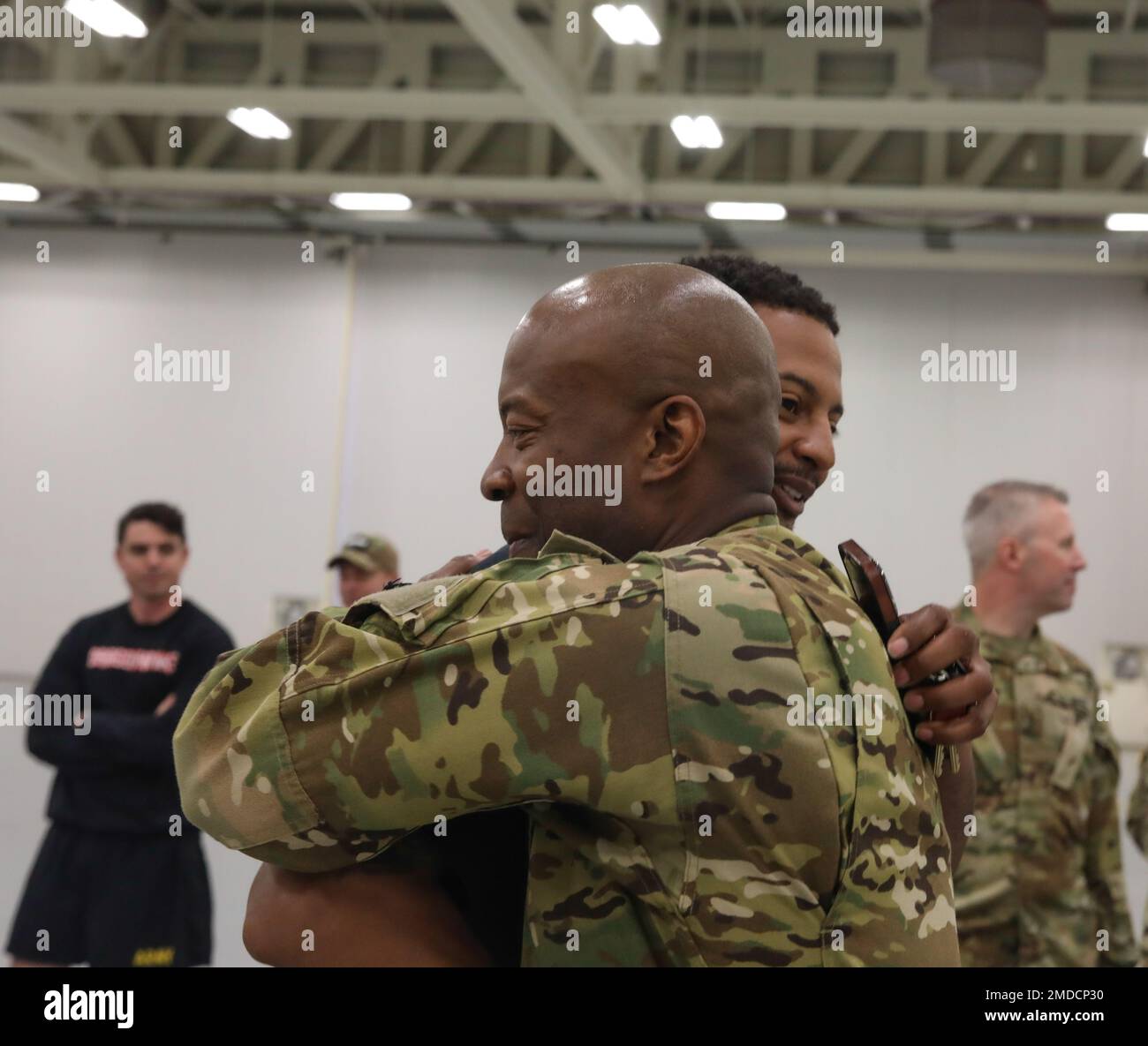U.S. Army Lt. Col. Ryan Scott, 2-10 AHB Commander, conducts his last ...