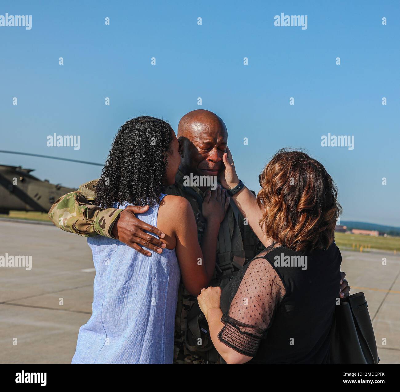 U.S. Army Lt. Col. Ryan Scott, 2-10 AHB Commander, conducts his last ...