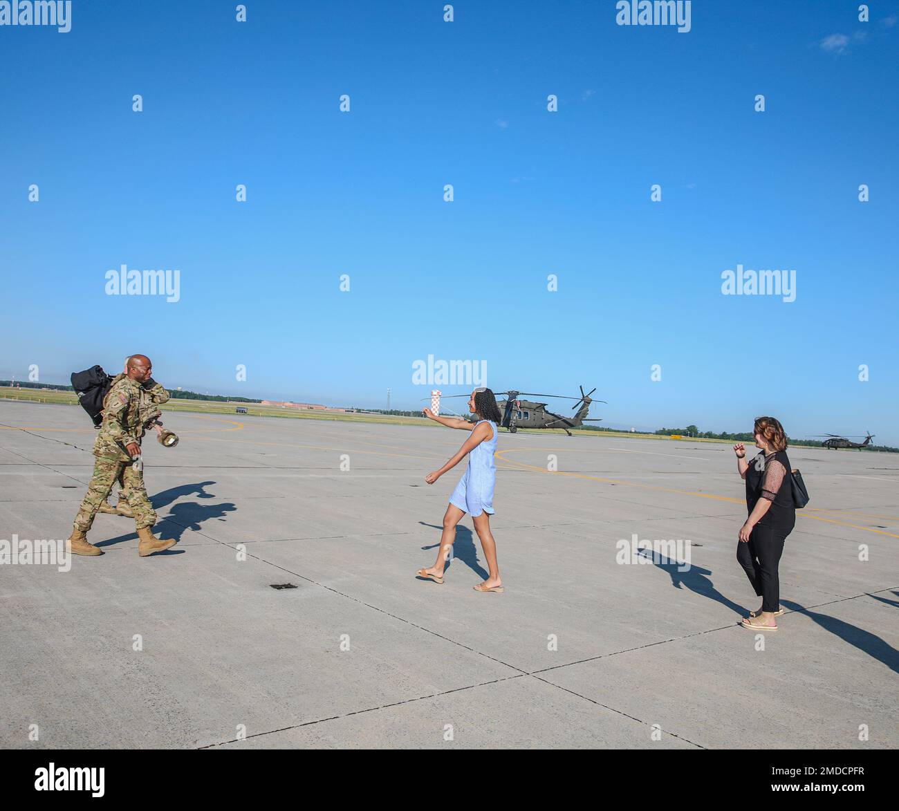 U.S. Army Lt. Col. Ryan Scott, 2-10 AHB Commander, conducts his last ...