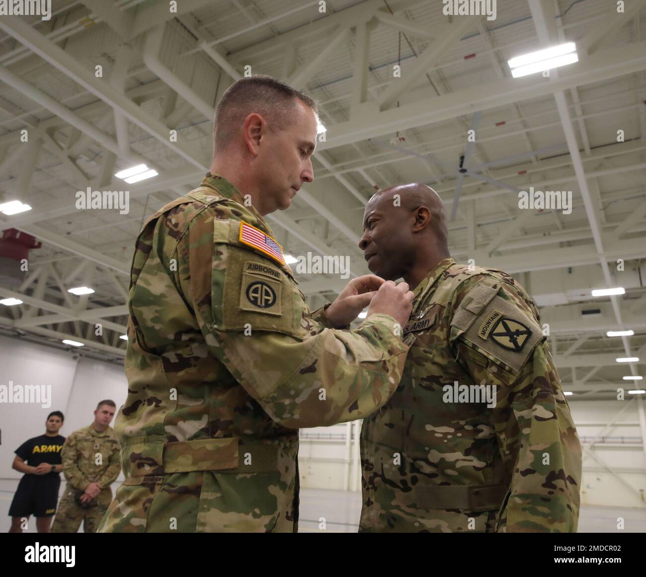 U.S. Army Lt. Col. Ryan Scott, 2-10 AHB Commander, conducts his last ...